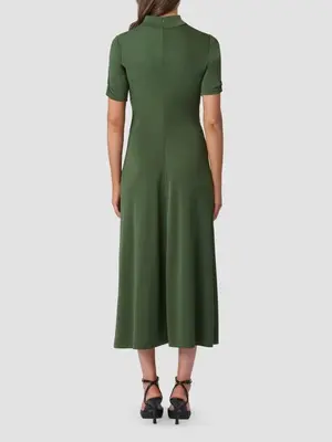 Shoshanna Shelly Ruched Midi Dress
