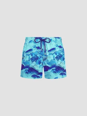 Vilebrequin Coral Reef Stretch Swim Shorts - Blue