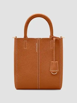 MAISON DE SABRE Mini Leather Soft Tote Bag - Pecan