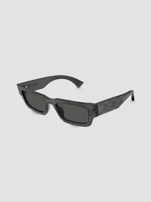 Gucci Miami 52mm Rectangle Sunglasses - Grey