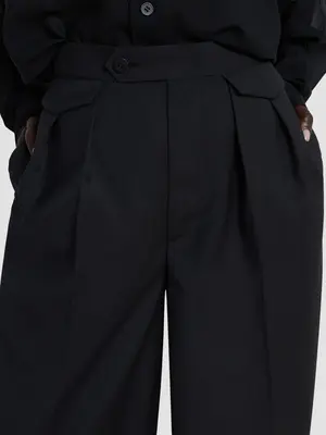 Issey Miyake Honest Ensemble Wool-blend Pants