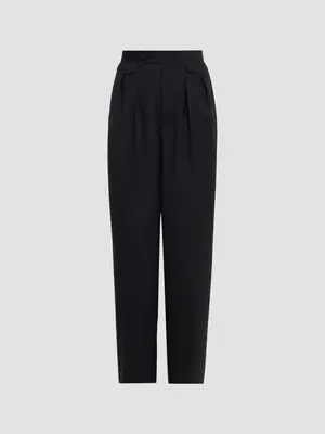 Issey Miyake Honest Ensemble Wool-blend Pants - Black