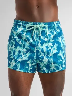 Vilebrequin X-ray Seaweed Stretch Swim Shorts Crystal