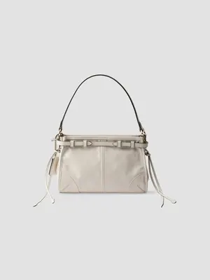 Prada Bonnie Small Leather Top Handle Bag - White