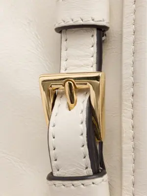 Prada Bonnie Small Leather Top Handle Bag - White