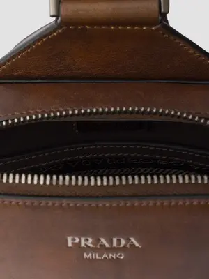 Prada Brique Antiqued Leather Bag