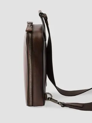 Prada Brique Antiqued Leather Bag