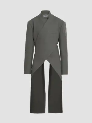 Issey Miyake Calligraph Wool Jacket - Gray