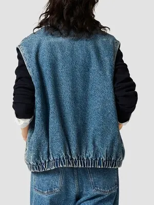 Miu Miu Washed Denim Vest