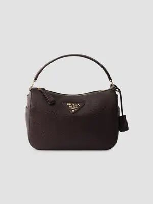 Prada Small Leather Top Handle Bag - Brown