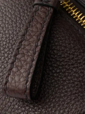 Prada Small Leather Top Handle Bag - Brown