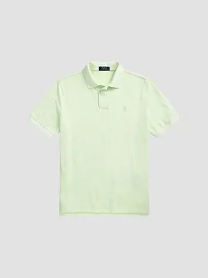 Polo Ralph Lauren Classic-fit Mineral-dyed Mesh Polo Shirt - Leaf