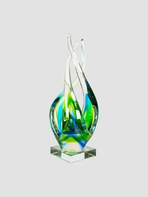 DALE TIFFANY Coastal Harmony Handcrafted Art Glass Sculpture