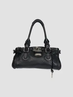 Chloé Paddington Leather Shoulder Bag - Black