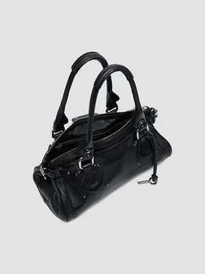 Chloé Paddington Leather Shoulder Bag - Black