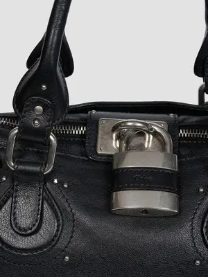 Chloé Paddington Leather Shoulder Bag - Black
