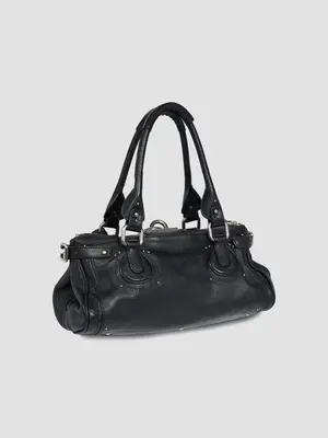 Chloé Paddington Leather Shoulder Bag - Black
