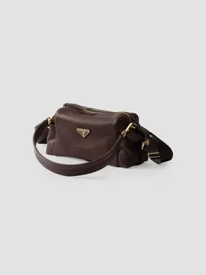 Prada Explore Small Nappa Leather Shoulder Bag - Brown