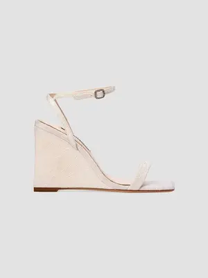 ANNE BARGE Ella Jacquard Wedge Sandals