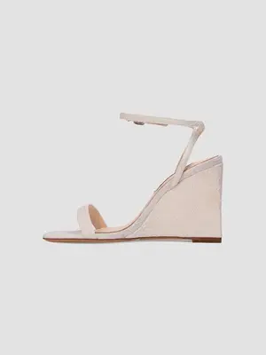 ANNE BARGE Ella Jacquard Wedge Sandals