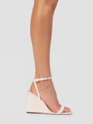 ANNE BARGE Ella Jacquard Wedge Sandals