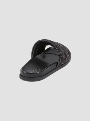 Gucci Rhien Quilted Gg Slide Sandals