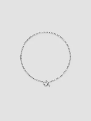 David Yurman Madison Heart Toggle Chain Necklace In Sterling 3mm