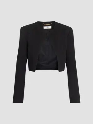 Chloé Scalloped Stretch-cotton Blazer