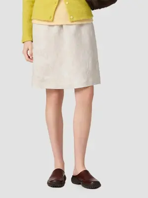 Miu Miu Linen Skirt - Beige