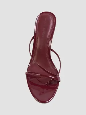 BLACK SUEDE STUDIO Carla 65mm Patent Leather Sandals - Ruby Patent Leather