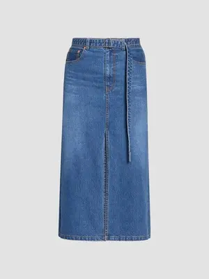 Sacai Denim Hybrid Midi-skirt