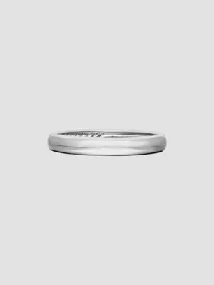 David Yurman Classic Band Ring In Platinum - Silver