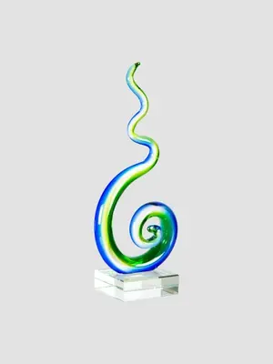 DALE TIFFANY Coastal Whirl Handcrafted Art Glass Sculpture