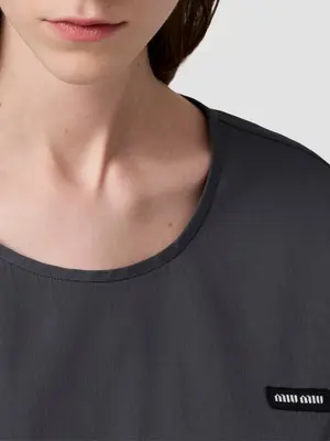 Miu Miu Stretch Poplin Top