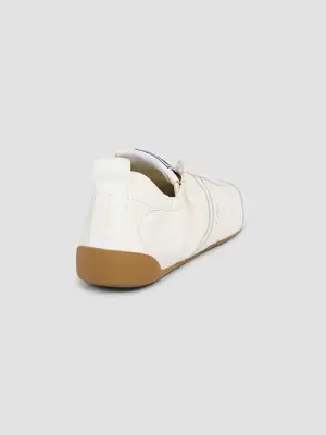 Chloé Kick Leather Low-top Sneakers - Eggshell