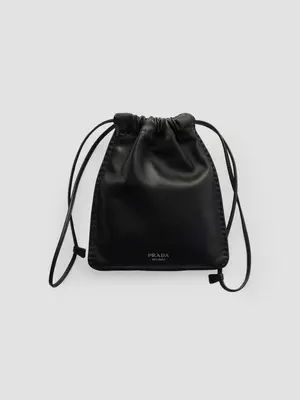 Prada Nappa Leather Smartphone Pouch - Black