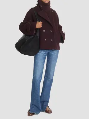 Chloé Double-breasted Wool-blend Coat