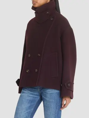 Chloé Double-breasted Wool-blend Coat