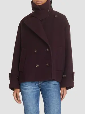 Chloé Double-breasted Wool-blend Coat