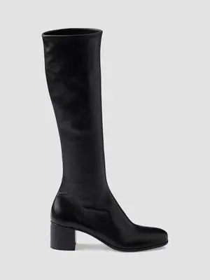 Prada Stretch Nappa Leather Boots - Black