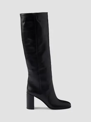 Prada Leather Boots - Black