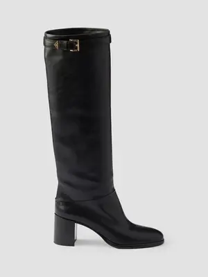 Prada Leather Boots - Black