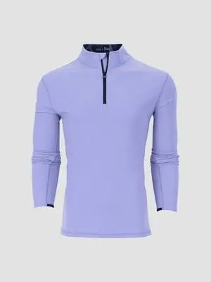 Greyson Tate Stretch-nylon Quarter-zip Sweatshirt - Toadflax