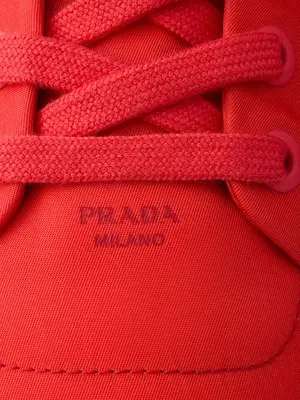 Prada High-top Re-nylon Sneakers - Orange