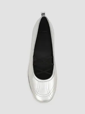 Vince Coralie Leather Ballet Flats