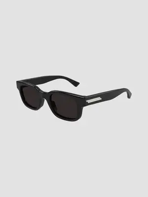 Bottega Veneta Stretch Ribbon 49mm Square Sunglasses