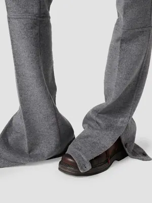 Miu Miu Double Wool Pants - Grey
