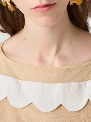 Miu Miu Embellished Tulle Dress