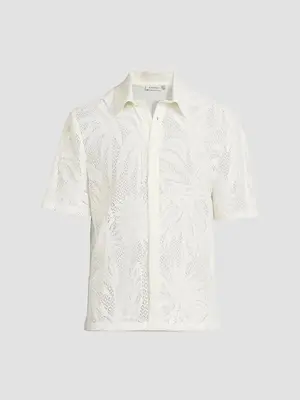 Simkhai Conrad Lace Shirt - Ivory
