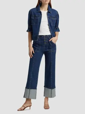 Cinq À Sept Benji Cuffed Flare Jeans